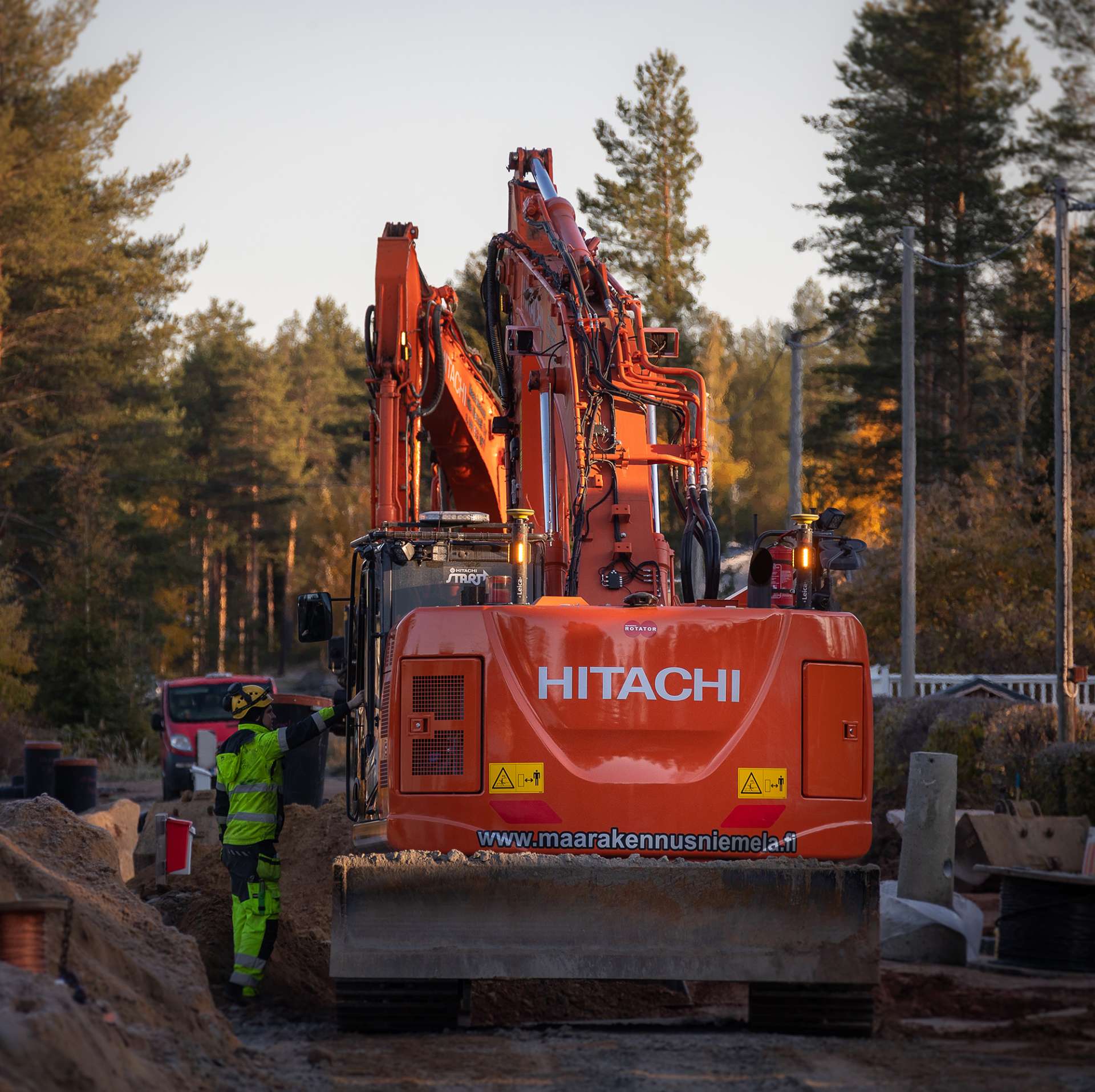 Hitachi excavators